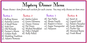 Mystery Dinner – Red Hats Victoria